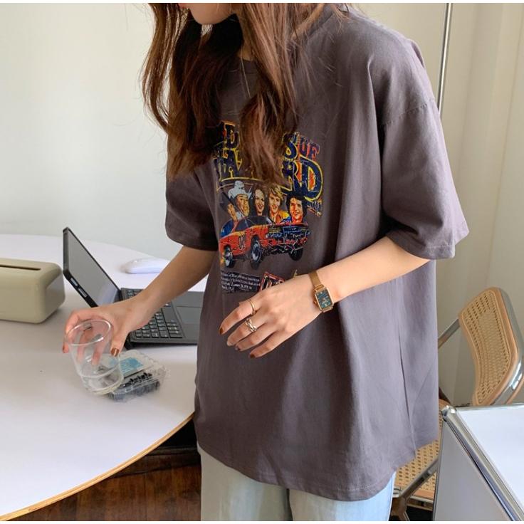 tシャツ レディース 半袖 韓国ファッション ティシャツ ゆったり 大きいサイズ 無地 白 ロゴ ロゴティー ロゴティシャツ ティーシャツ カットソー トップス 3384 : INFINI ...