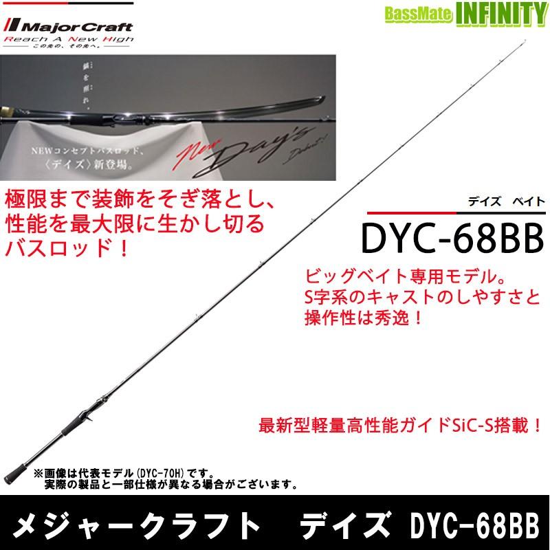 Major Craft メジャークラフト デイズ DYC-68BB ビッグベイト(1ピース ベイトモデル) : バスメイトインフィニティソルト店 - 通販 - Yahoo!ショッピング
