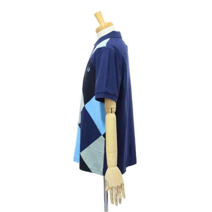 FRED PERRY（フレッドペリー） M5803 アーガイル柄 ポロシャツ 半袖 鹿の子 メンズ C&S HARLEQUIN POLO ...