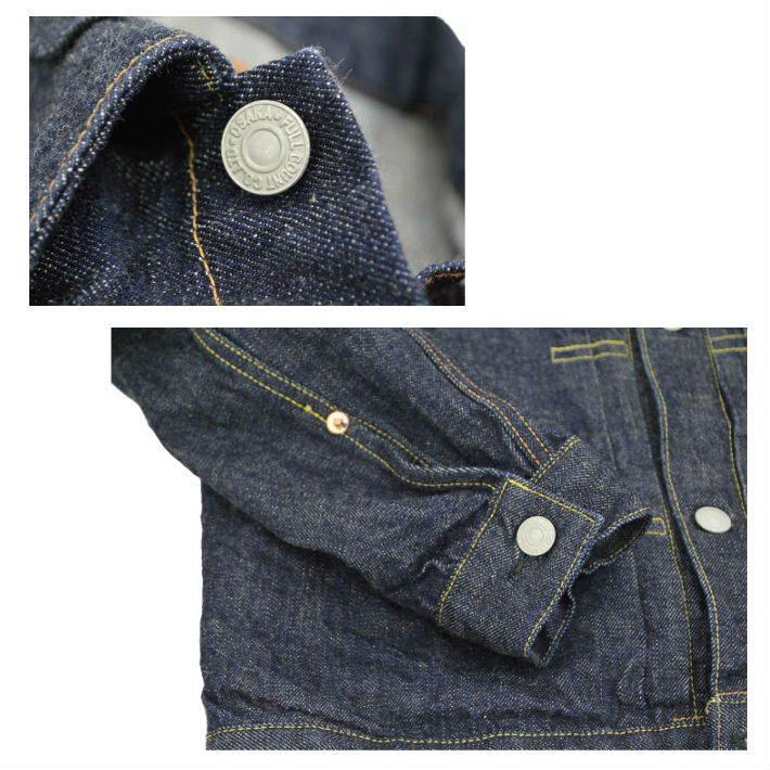 FULLCOUNT フルカウント 2107 フラップポケット 1stタイプ デニムジャケット Gジャン 13.7ozデニム ワンウォッシュ メンズ FLAP POCKET 1st MODEL ...