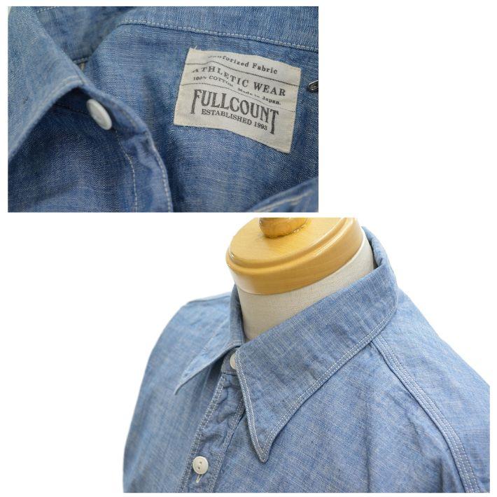 FULLCOUNT フルカウント 4090-1 シャンブレーワークシャツ 4.6oz FULLCOUNT フルカウント 4090-1 シャンブレーワークシャツ 4.6oz