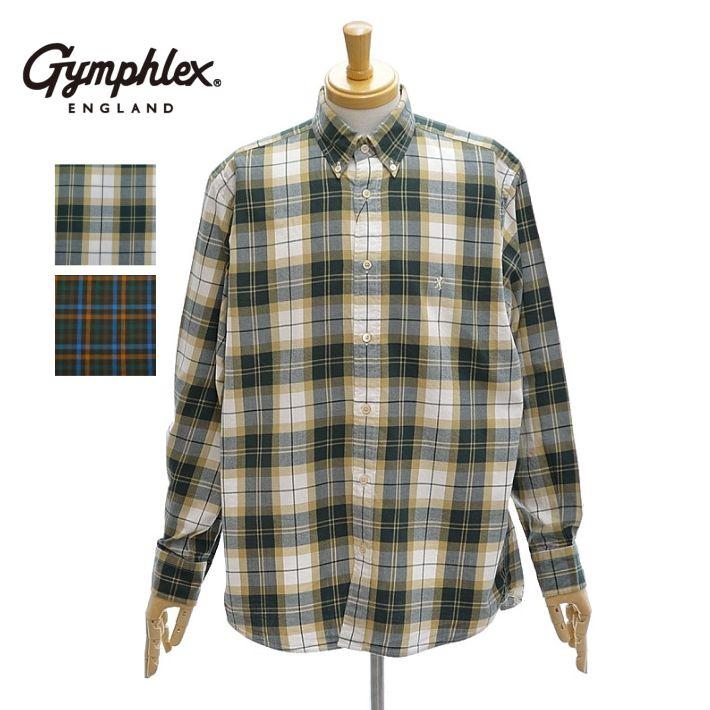 ジムフレックス GY-B0196CTE コットンテンセル 起毛ツイル チェック 長袖 ボタンダウン シャツ メンズ Gymphlex : gymphlex-gy-b0196cte ...