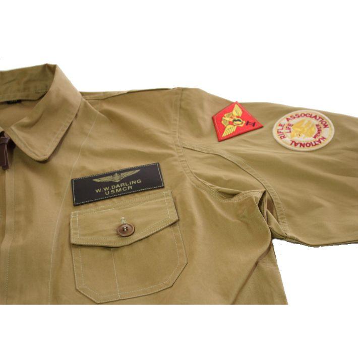 WAREHOUSE ウエアハウス Lot.2199 USMCR M-421A VMF322 「FIGHTING COCKS」 アップリケ付き ...