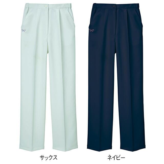 アンファミエ [ハナエモリ]タック入りゆったりストレートパンツ : ナース通販アンファミエYahoo!店 - 通販 - Yahoo!ショッピング