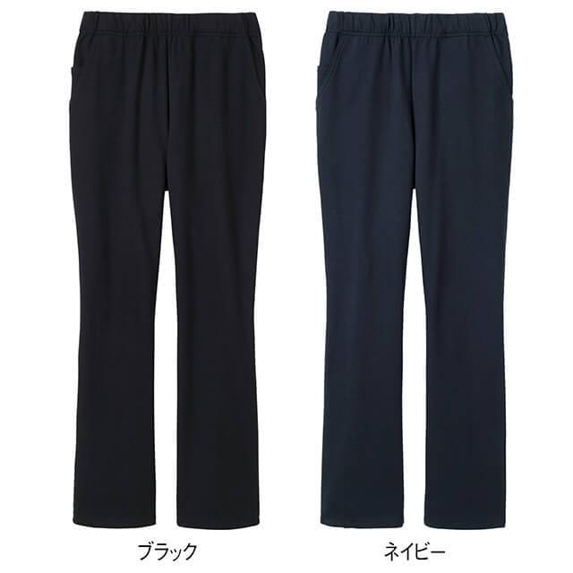 アンファミエ ナース服 黒 白衣 レディース 女性 パンツ 医療用 アンファミエ ＋3℃温度上昇！吸湿発熱あったか裏起毛総ゴム美脚パンツ ...