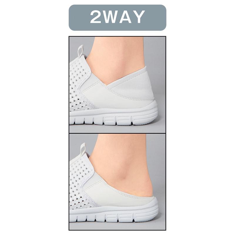 アンファミエ ナースシューズ 疲れにくい 黒 白 スニーカー スリッポン レディース 看護師 保育士 介護士 靴 アンファミエ サイドゴム2WAY EVAシューズ : ナース通販アンファミエ ...