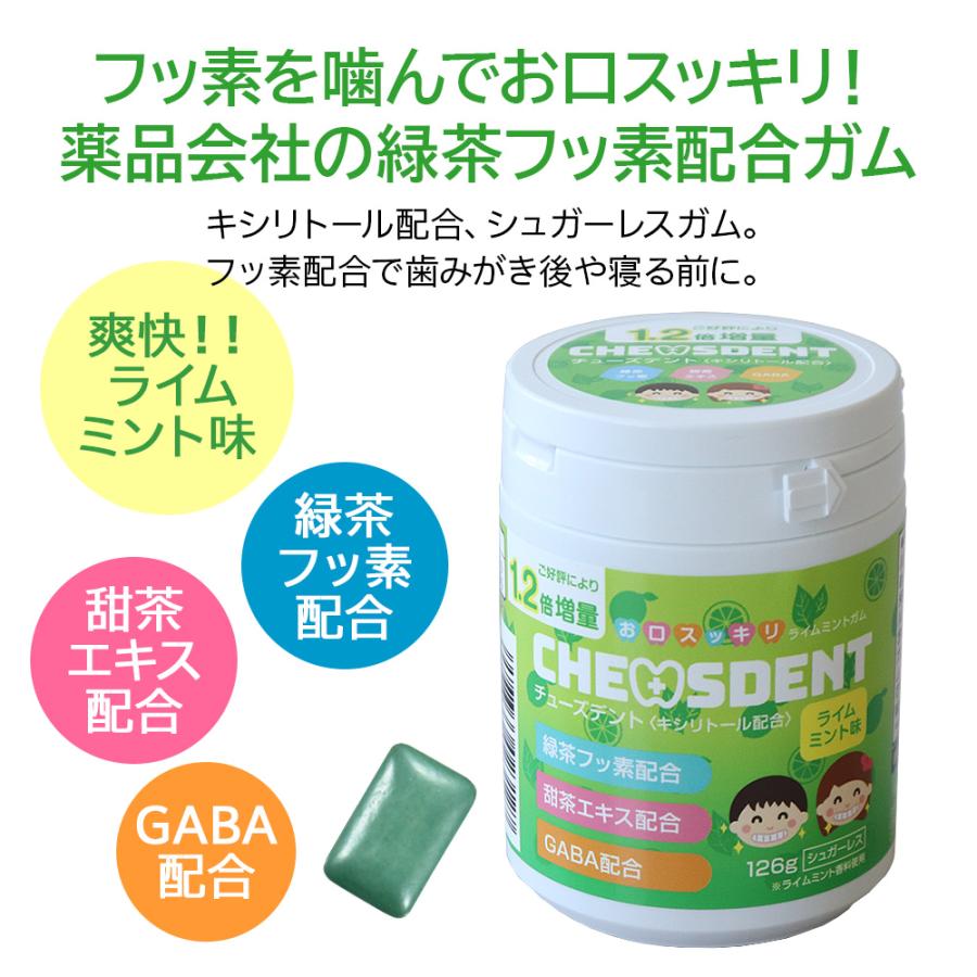 CHESDENT チューズデント ボトルガム 126g 1個 ライムミント味 緑茶フッ素配合 キシリトール配合 メール便不可 : オーラルケアのDOD - 通販 - Yahoo!ショッピング