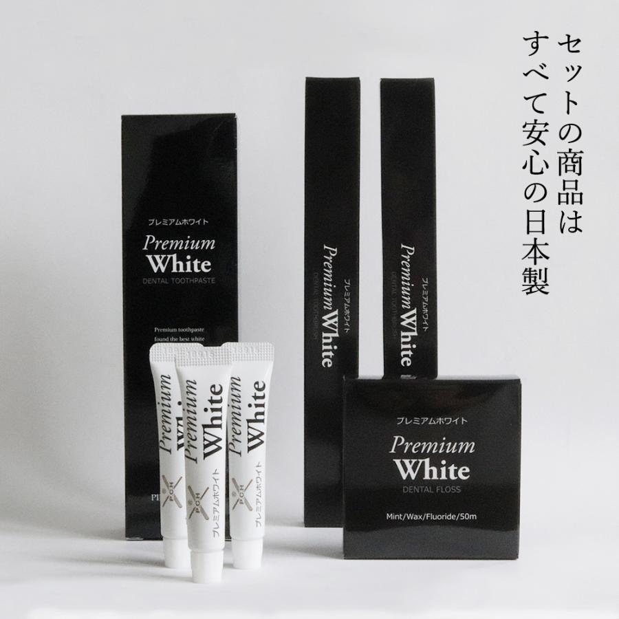 父の日ギフト プレミアムホワイトギフトセット ペースト×1本 歯ブラシ×2本 フロス×1個 サンプル メール便不可 即発送 :91001000 ...