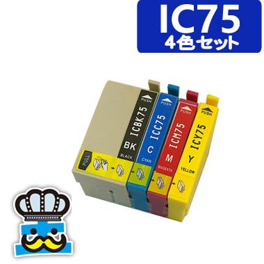 カラリオ PX-M741F 対応 プリンター インク EPSON エプソン IC75 4色セット 互換インク : インク王国 - 通販 - Yahoo!ショッピング
