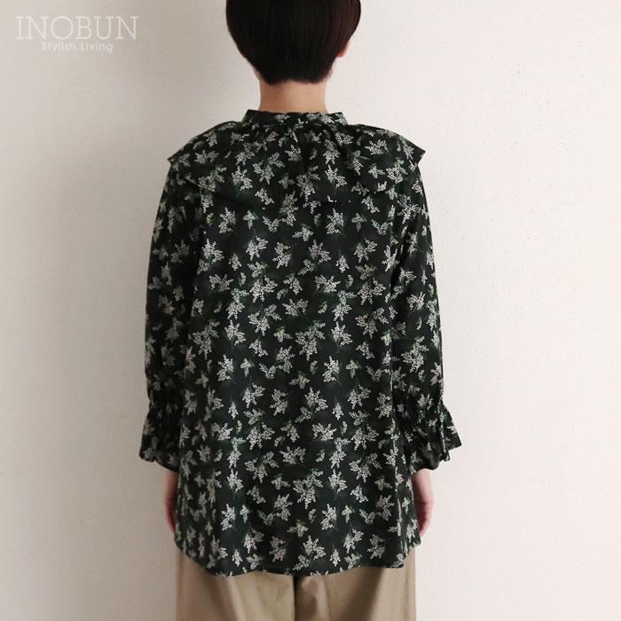 ブラウス Crespi リバティ フリルブラウス Ms Mimosa ミモザ ブラック クレスピ : INOBUN イノブン - 通販 - Yahoo!ショッピング