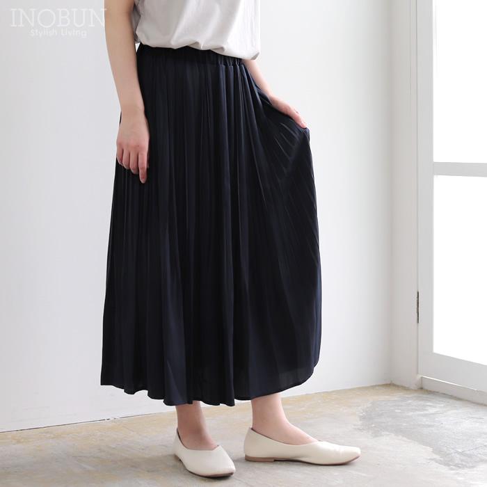 スカート sosotto アンティークサテン消しプリーツスカート 78cm丈 ネイビー ソソット : INOBUN イノブン - 通販 - Yahoo!ショッピング