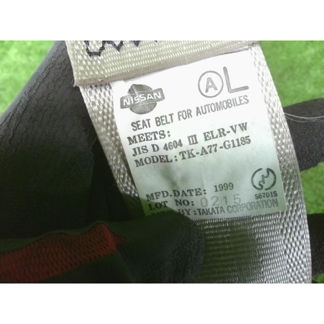 ラシーン E-RHNB14 アシスタントシートベルト FTタイプS 4WD SR18DE 326 左フロントシート用 助手席 バックル付 86845-8V200 ...