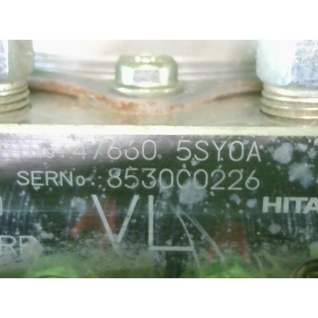 リーフ ZAA-ZE1 ABSアクチュエーター X EM57 QAB HITACHI 47660-5SY0A 47660-5SY0B : ING.net - 通販 - Yahoo!ショッピング