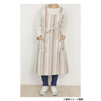 フレンズヒル ロングエプロン マルチストライプ レッド KS-202-23 : 総合通販デパコ - 通販 - Yahoo!ショッピング