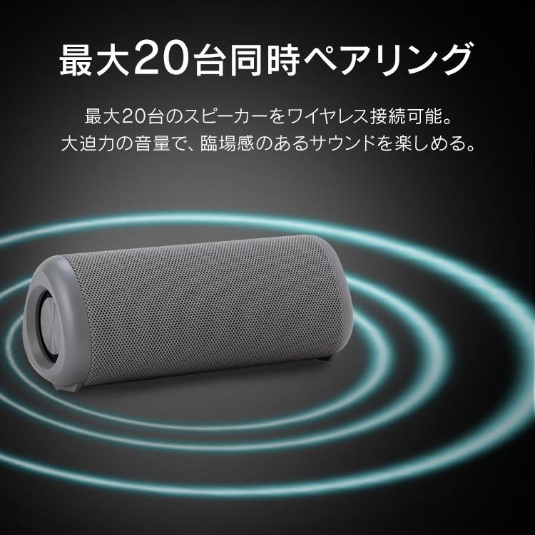 IRIS OHYAMA スピーカー Bluetooth ワイヤレス USB充電 同時ペアリング コンパクト Bluetoothスピーカー グレー アイリスオーヤマ BTS-213-H (D ...