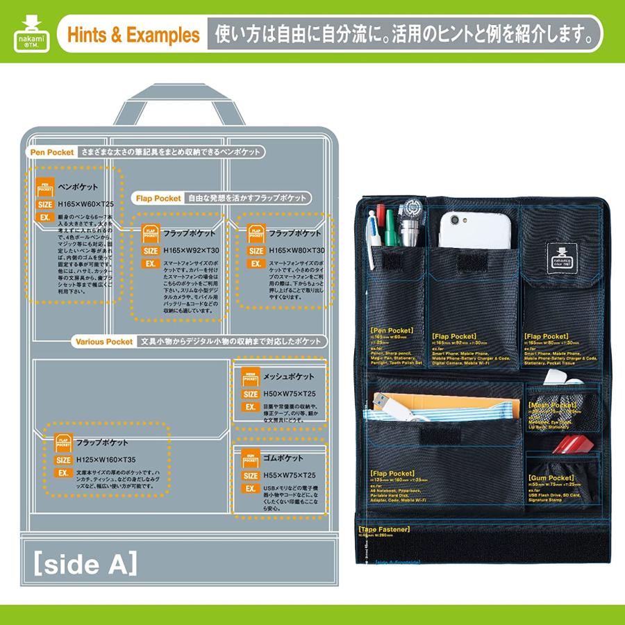 バッグインバッグ リュック用 パソコン収納 インナーバッグ 縦型 両面整理 タテ型 多機能 カバンの中身 :309:INSINGオンライン ...