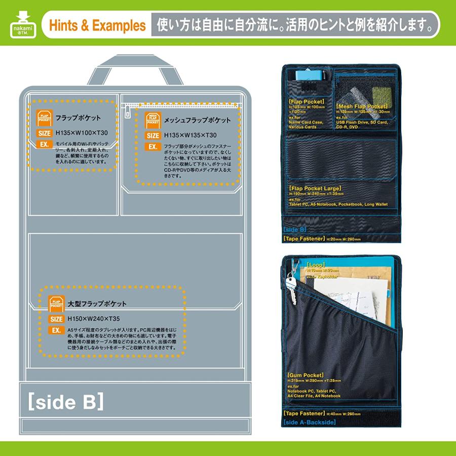 バッグインバッグ リュック用 パソコン収納 インナーバッグ 縦型 両面整理 タテ型 多機能 カバンの中身 :309:INSINGオンライン ...