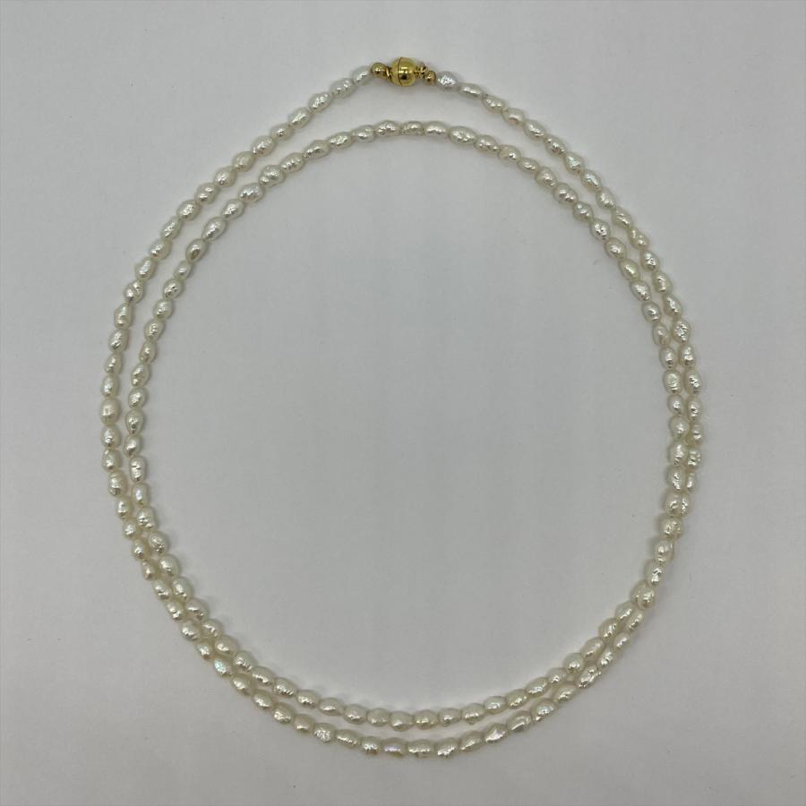 【Miel Konomi】ベビーパール ロングネックレス 80cm 天然 淡水パール 小粒 日本製 ART-25 : インスパイアギャラリー - 通販 - Yahoo!ショッピング