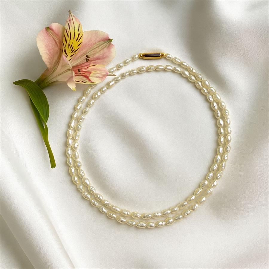 【Miel Konomi】ベビーパール ロングネックレス 60cm 天然 淡水パール 小粒 日本製 ART-27 : インスパイアギャラリー - 通販 - Yahoo!ショッピング