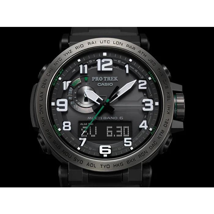 PRW-6600 SERIES PRO TERK プロトレック カシオ CASIO 電波 ソーラー アナデジ 腕時計 ブラック グレー シリコンバンド PRW-6600Y-1JF 国内正規 ...