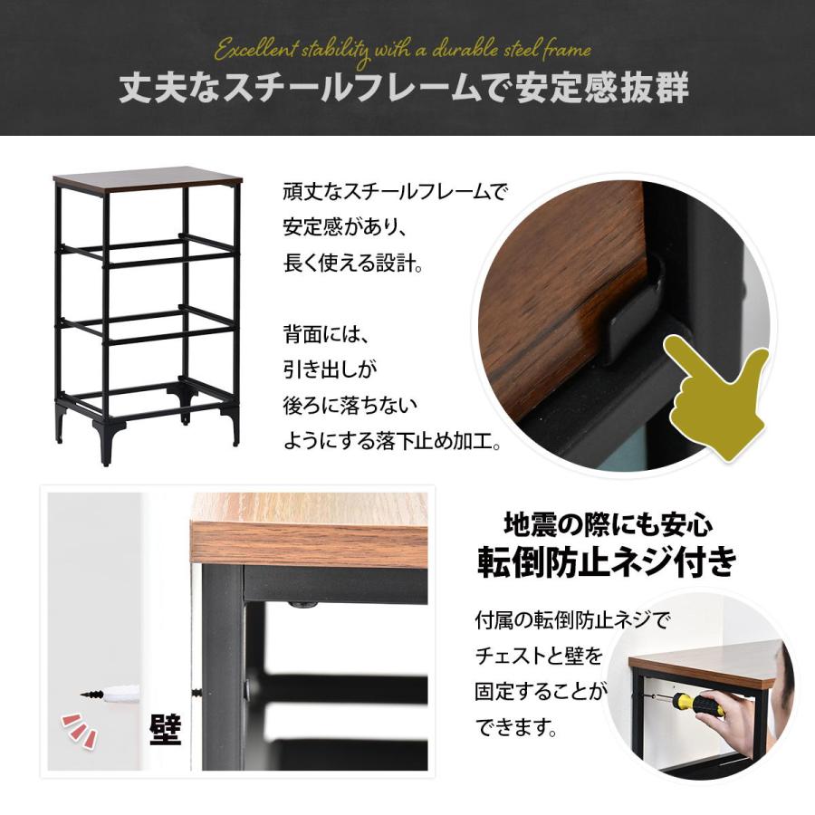 TURN CHEST リバーシブル ヴィンテージチェスト【3段】RVLS0283 : 1590335 : インテグロース - 通販 - Yahoo!ショッピング