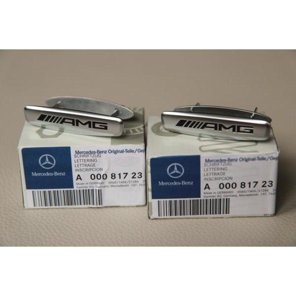Mercedes-Benz メルセデスベンツ純正部品 Mercedes-Benz AMGシートエンブレム 左右2個セット 品番 ...