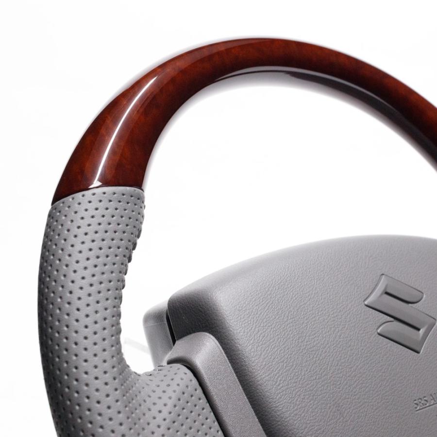 REAL-レアル 純正交換ステアリング SUZUKI キャリイトラック (DA16T) H25(2013).9〜 ブラウンウッド 品番：EV-BRW-GL : INTELY FIELD ...