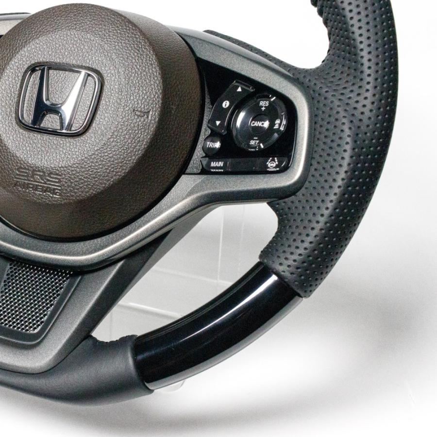REAL-レアル 純正交換ステアリング HONDA N-VAN (JJ1/JJ2) H30(2018).7〜 ピアノブラック 品番：HND-PBW : INTELY FIELD - 通販 ...