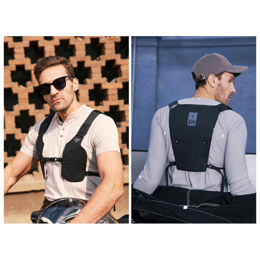 山真製鋸 2025アイスマンPCMベスト2 ブラック フリーサイズ ICM-PV-BK 業務用 工事現場 現場作業 水冷服 水冷ベスト 空調服 水冷式 空調作業服 熱中症対策 : インター ...