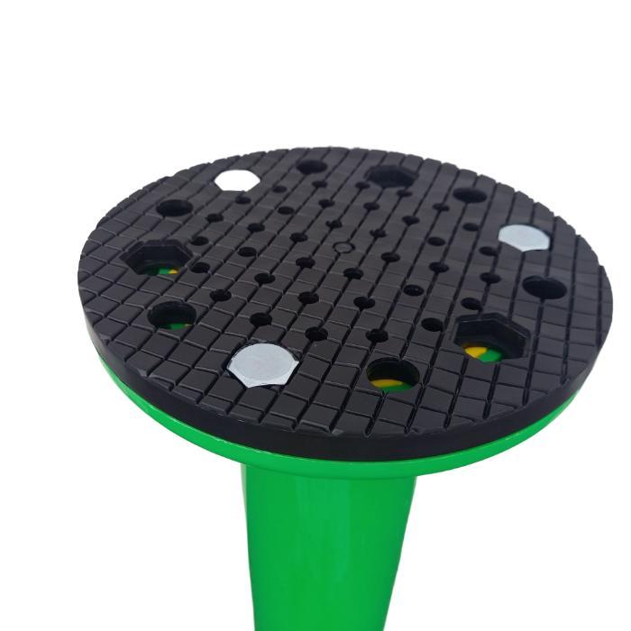 サンセルフ ソフトコーン 1000mm 接着式 グリーン sc-017 駐車場 ポール 赤 白 ポスト ガイド 車線 分離 安全 保安 ガード ...