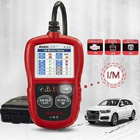Autel Autolink AL319 Car OBD2 Scanner Code Reader Engine Fault CAN ...