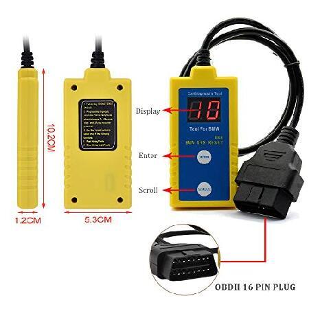 アウトゾーンB800 SRSリセットスキャナOBD診断ツールBMW車用エアバッグ車用電子修理ツールBMWフィットE36 E46 E34 E38 E39 E39 Z3 Z4 X 5用エアバッグ ...