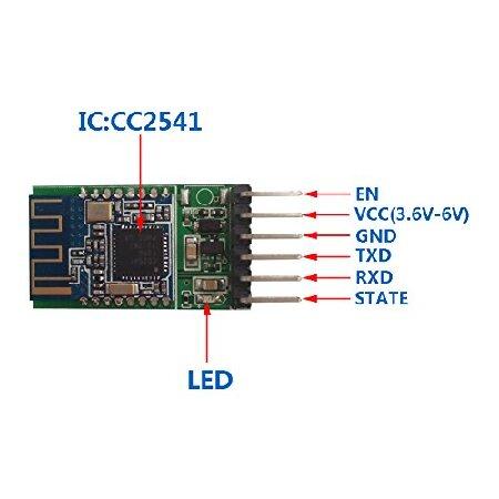 DSD TECH HM-11 Bluetooth 4.0 BLE Module with 6 PIN Board Compatible ...