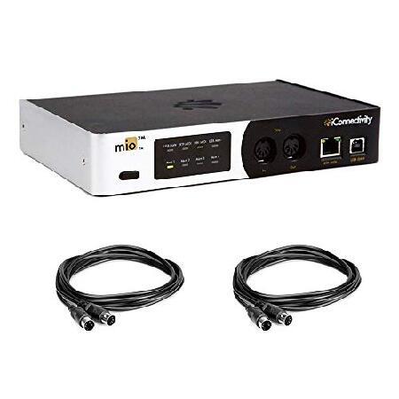 iConnectivity mioXM USB MIDI Interface with 2x Cable Male to 10' Bundle ...