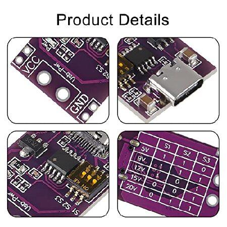 ACEIRMC 4個 Type-C QC AFC PD2.0 PD3.0 - DC 高速充電デコイ トリガー ポーリング検出器 USB-PD ノートブック電源交換ボードモジュール 5V 9V ...