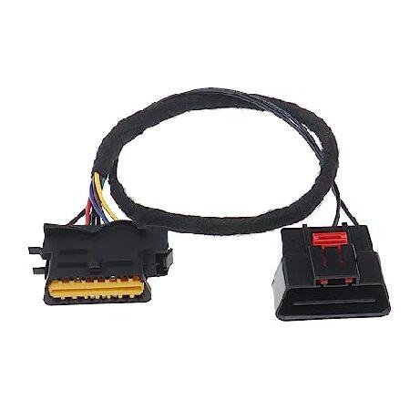 eMagTech 盗難防止OBDアダプターケーブル Abarth Dummy OBD II 16ピン J1962 OBDポートガード セキュリティブロック交換用コネクタ : インター ...