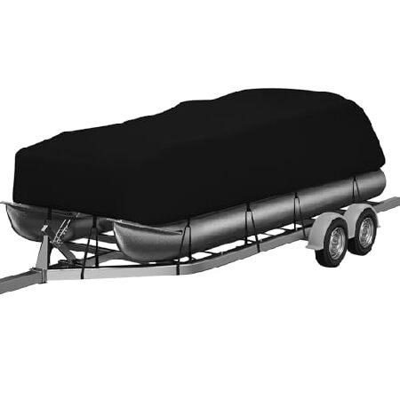 Morhept Pontoon Boat Cover Waterproof, Lightweight Tarp Covers Fits ...
