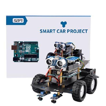GeeekPi Smart Robot Car Kit for Arduino UNO R3, STEM Programming Education Electronic Kit ...