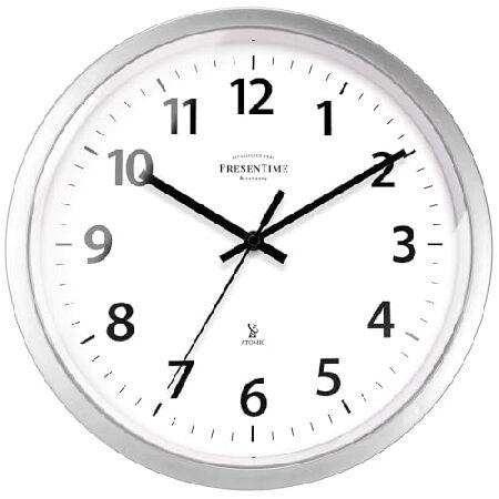 Presentime ＆ Co 12" Atomic Wall Clock, Silent no Ticking, Automatically ...
