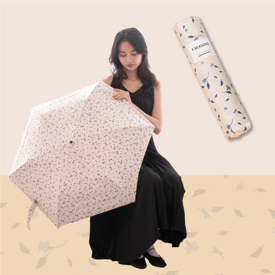 F-SEASONS M31-2 カーボン骨 超軽量 遮熱 折りたたみ傘 日傘 6本骨 手動 花柄 遮光 UVカット 90cm UPF50+ 抗風 晴雨兼用傘 超撥水 レディース 【ギフト ...