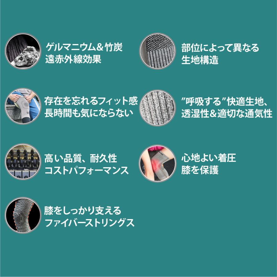 VITAL SALVEO バイタルサルヴェオ 3D膝スリーブ Sサポート付き 着圧膝サポーター 竹炭 & ゲルマニウム 左右兼用1枚入り CJ-5108/5109 : IBB SHOP ...