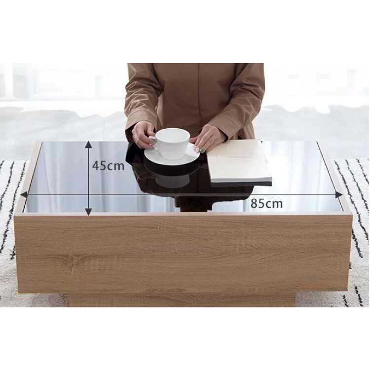 センターテーブル 北欧 モダン ガラス天板 おしゃれ ナチュラル ブラック ガラス 引き出し付き 幅85 ローテーブル 一人暮らし リビングテーブル : インテリアル - 通販 - Yahoo ...