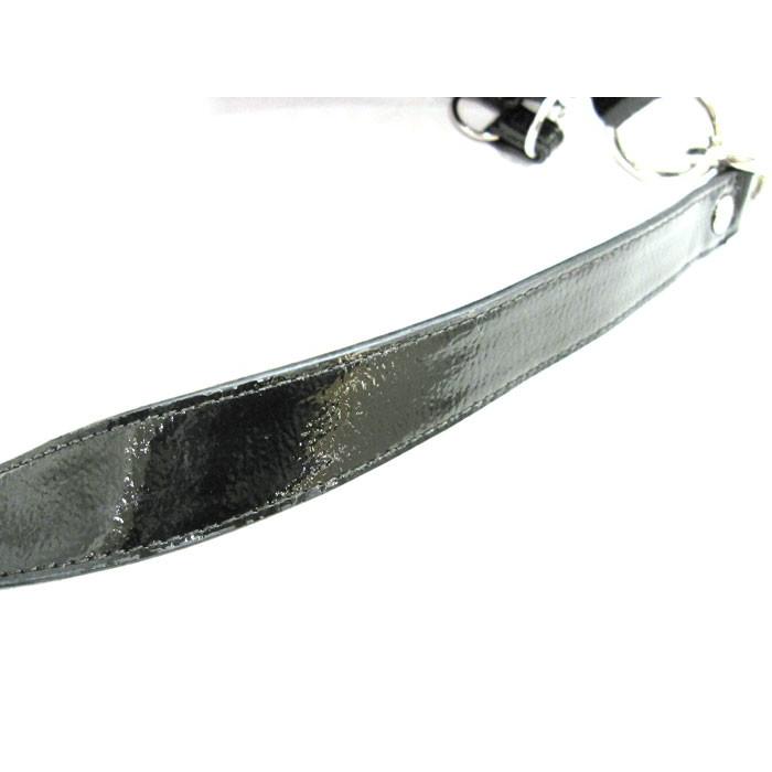 COACH シグネチャーストライプ ショルダーバッグ ブラック キャンバス×パテントレザー : サカイのリサイクルショップ - 通販 ...