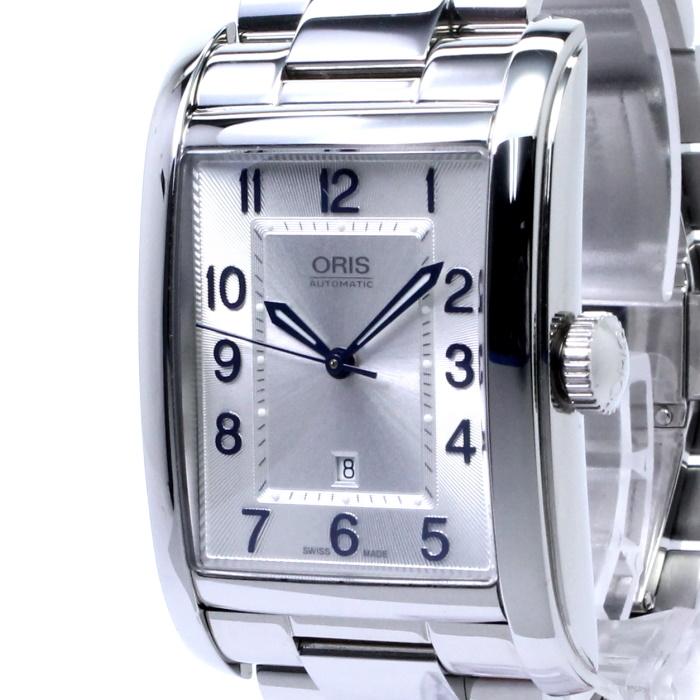 ORIS 【中古】オリス レクタンギュラー デイト メンズ腕時計 自動巻き SS シルバー文字盤 01.561.7693.4031 : サカイのリサイクルショップ - 通販 - Yahoo ...