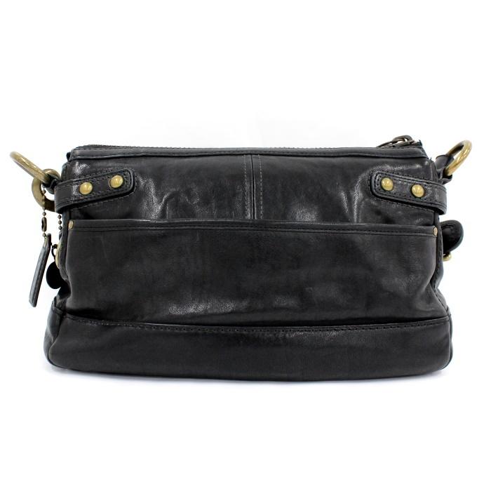 COACH 【中古】コーチ ショルダーバッグ レザー ブラック 11127 : サカイのリサイクルショップ - 通販 - Yahoo!ショッピング
