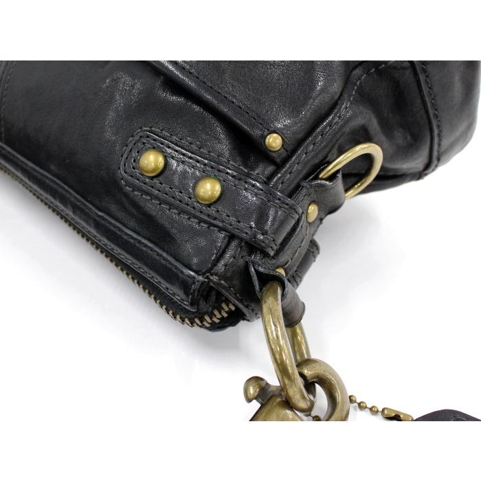 COACH 【中古】コーチ ショルダーバッグ レザー ブラック 11127 : サカイのリサイクルショップ - 通販 - Yahoo!ショッピング