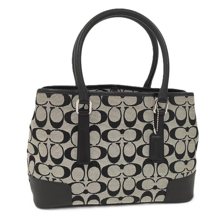 COACH ハンドバッグ シグネチャー キャンバス ブラック 6089 : サカイのリサイクルショップ - 通販 - Yahoo!ショッピング