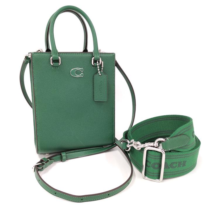 COACH ショルダースマホバッグ 2way レザー グリーン CJ795 : サカイのリサイクルショップ - 通販 - Yahoo!ショッピング