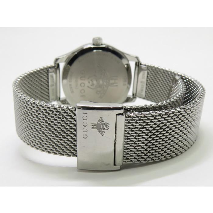 GUCCI 【中古】GUCCI レディース腕時計 Gタイムレス 蜂 ビー クオーツ SS ホワイトパール文字盤 126.5 YA126583 ...