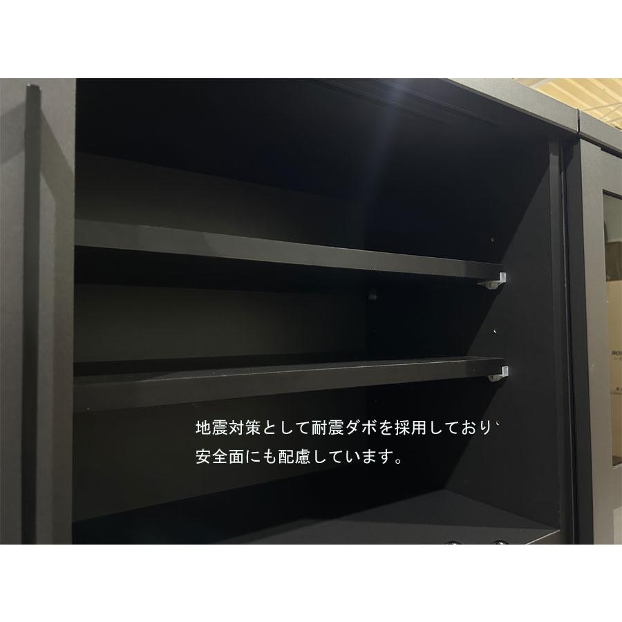 食器棚 キッチンボード 120幅 奥行45cm 高さ182cm 木製 キッチン収納 ブラック : インテリア ダイキ - 通販 - Yahoo!ショッピング